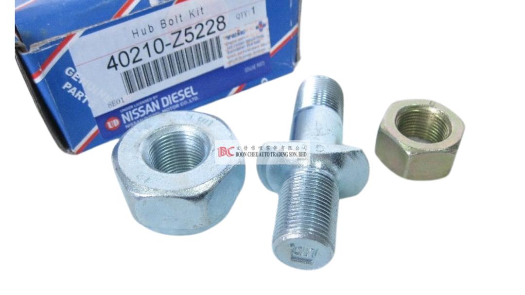 N/S FRONT HUB BOLT & NUT LH CMF NU41 YU41 H5 – Boon Chee Auto Trading ...